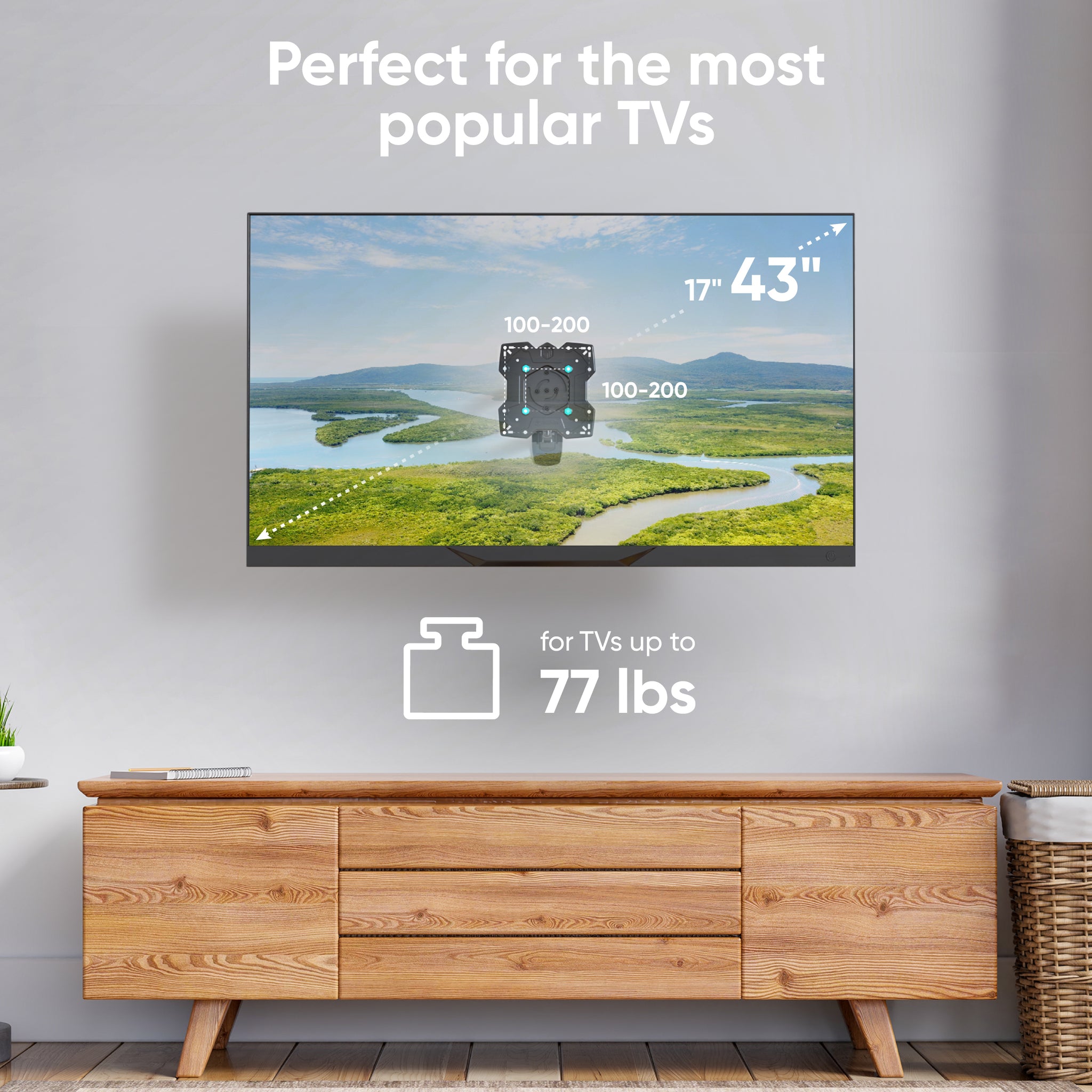 43 inch led tv wall stand store