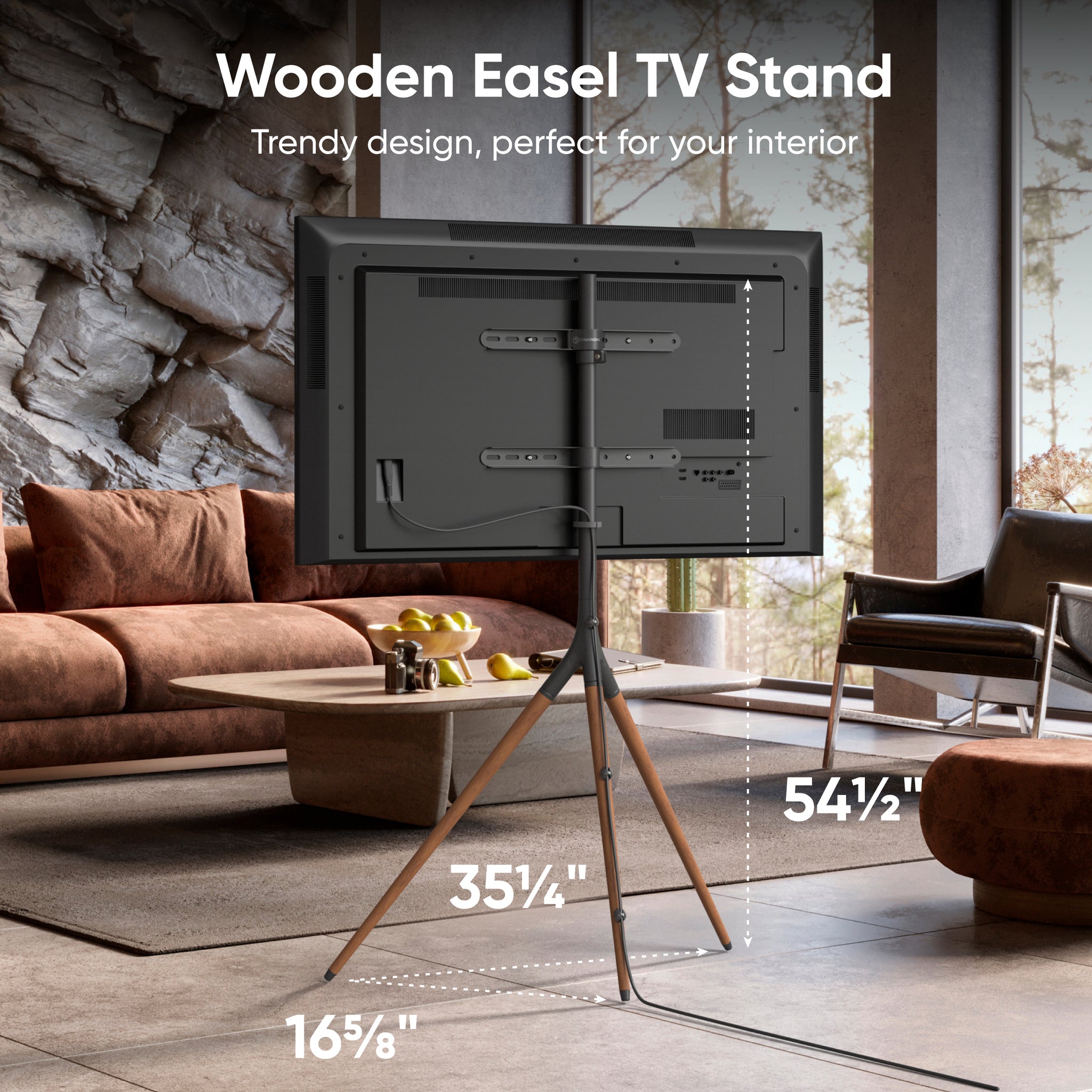 Tv tripod wood store